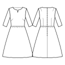 Dress with opening Women Clothing Dress Sewing Pattern Sewist