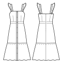 Summer maxi dress with straps Women Clothing Dress Sewing Pattern Sewist