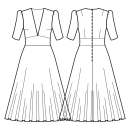 Lace dress plunging neckline Women Clothing Dress Sewing Pattern Sewist