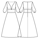 Dress with plunging neckline Women Clothing Dress Sewing Pattern Sewist