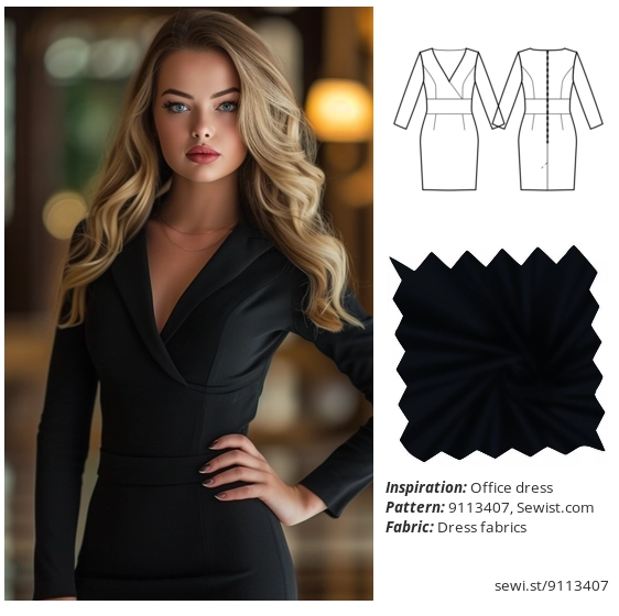 Office dress Women Clothing Dress Sewing Pattern Sewist