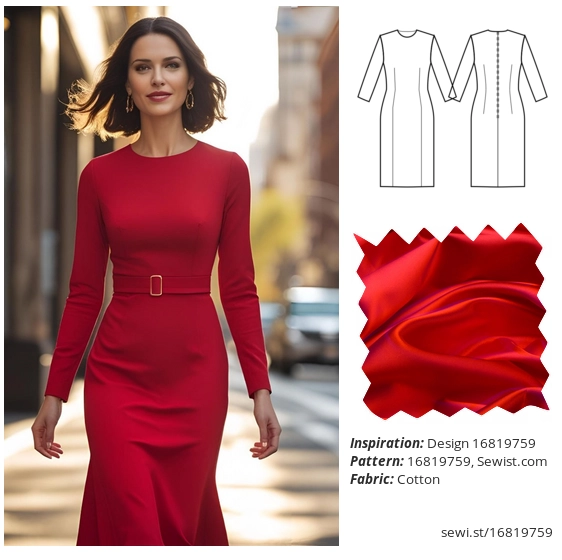 Design 16819759 Women Clothing Dress Sewing Pattern Sewist