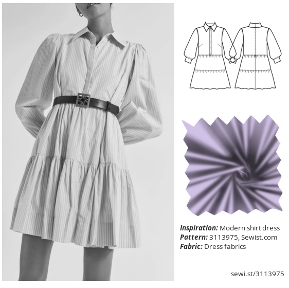 Modern shirt dress Women Clothing Dress Sewing Pattern Sewist