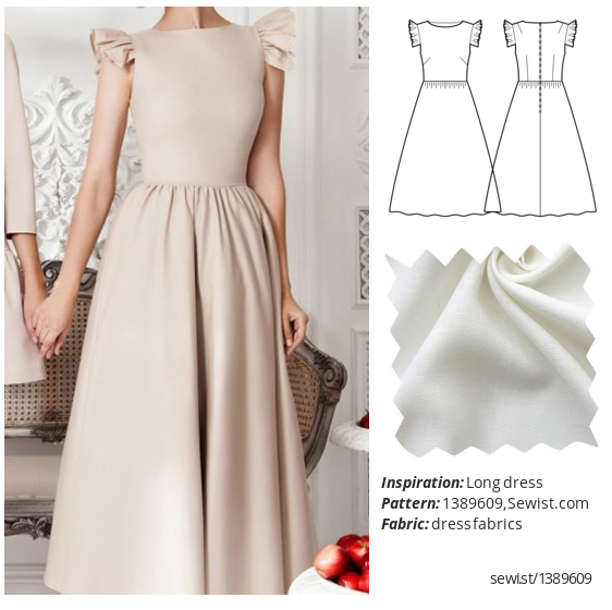 Long dress Women Clothing Dress Sewing Pattern Sewist