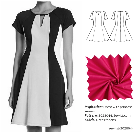 Dress with princess seams Women Clothing Dress Sewing Pattern Sewist