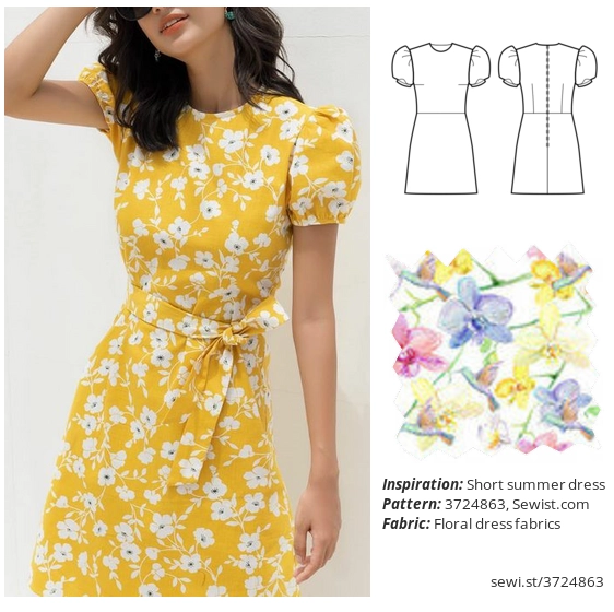 Short summer dress Women Clothing Dress Sewing Pattern Sewist