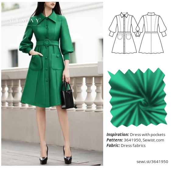 Dress with pockets Women Clothing Dress Sewing Pattern Sewist