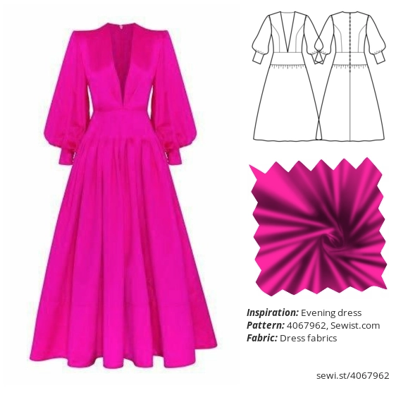 Evening dress Women Clothing Dress Sewing Pattern Sewist