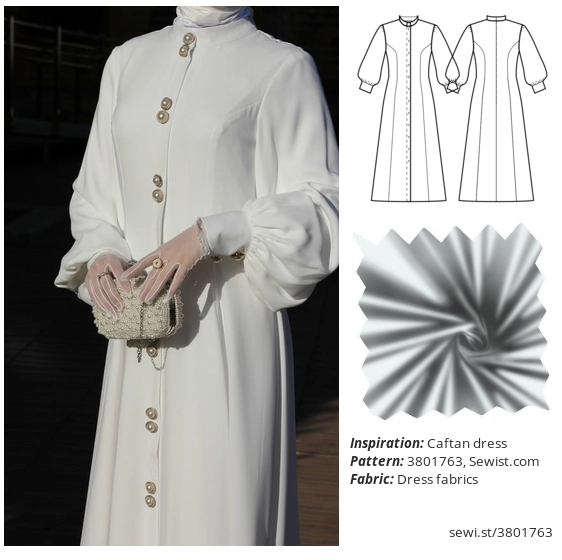 Caftan dress Women Clothing Dress Sewing Pattern Sewist
