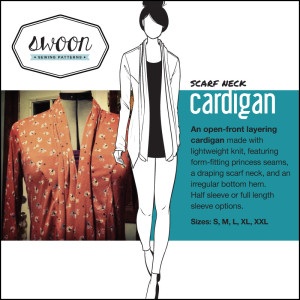 Scarf Neck Cardigan (Women) - Sewist